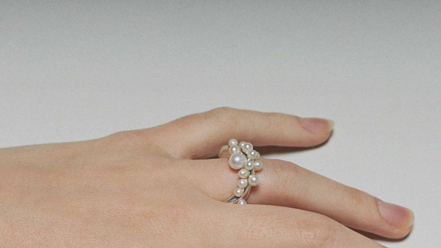 Wave Cluster Silver Ring